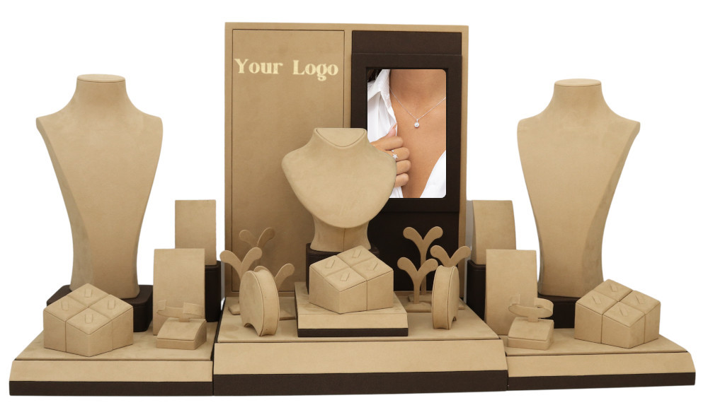 Jewelry display set, jewelry display sets